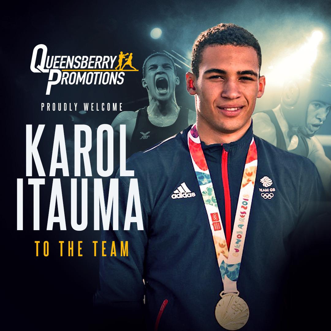 OLYMPIC YOUTH GOLD MEDALIST KAROL ITAUMA TURNS PRO WITH QUEENSBERRY ...