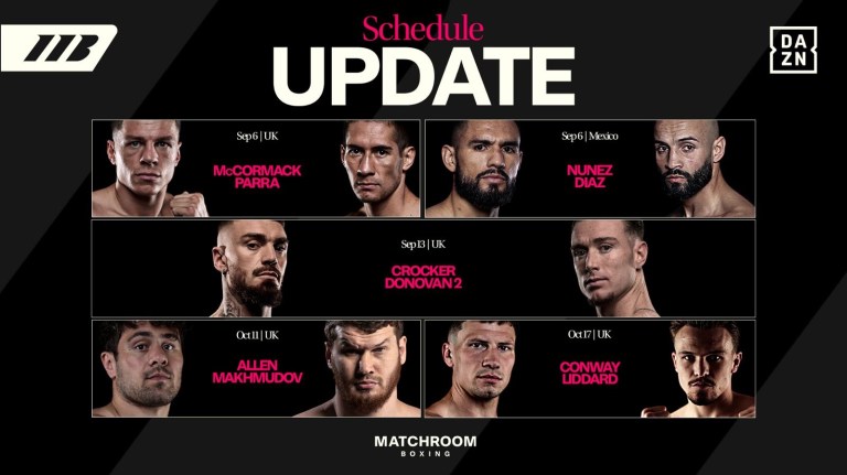 ALLEN v MAKHMUDOV, SUGAR NUNEZ IN MEXICO AND MORE AS MATCHROOM BOXING ...